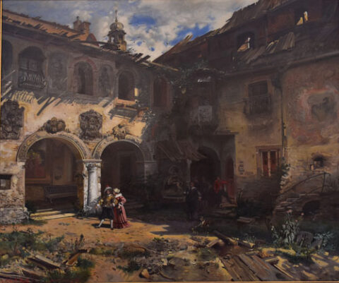 Hackenberg, Motiv nach Robert Russ, 1907 - Antik Renz